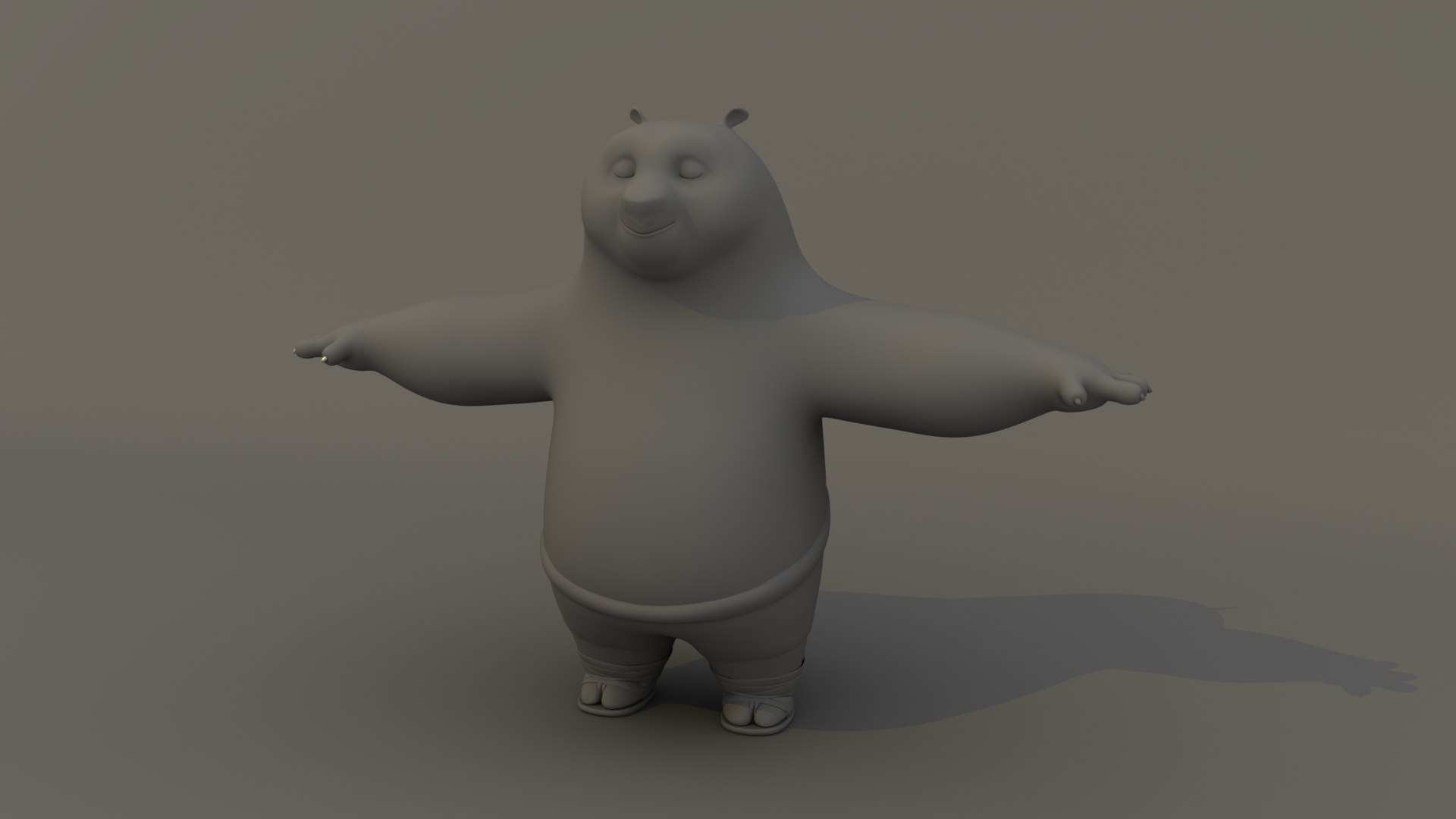 Kung Fu Panda Rigged 3D Model - TurboSquid 1659326