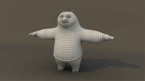 Kung fu panda rigged 3D model - TurboSquid 1659326