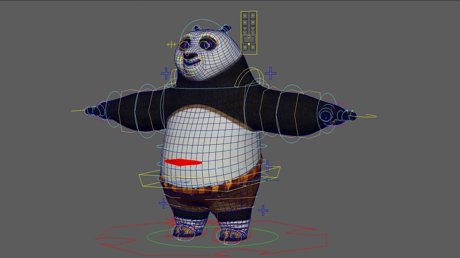 Kung Fu Panda Rigged 3D Model - TurboSquid 1659326