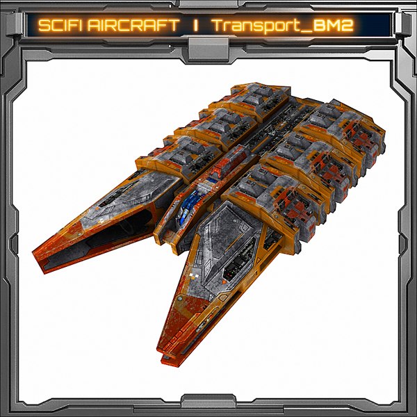 3d aircraft spaceship fighter model