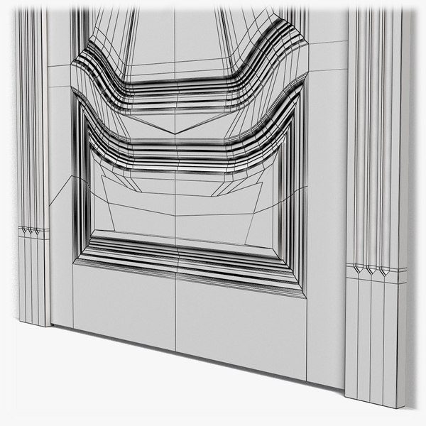 3d model of door cnc