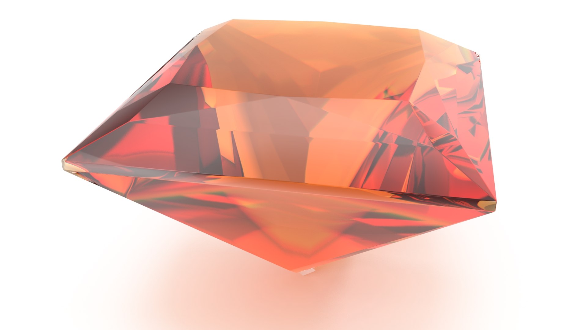 Princess Cut Imperial Topaz Model - TurboSquid 1860315