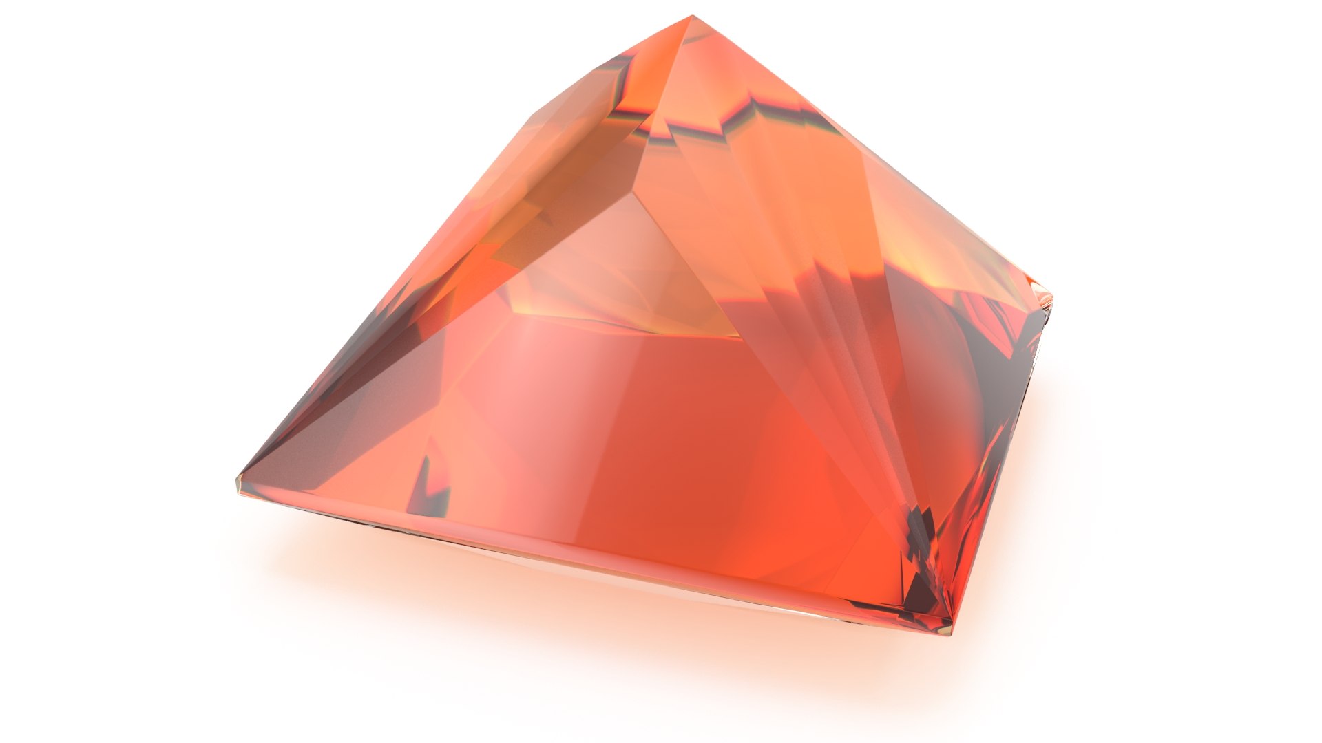 Princess Cut Imperial Topaz Model - TurboSquid 1860315