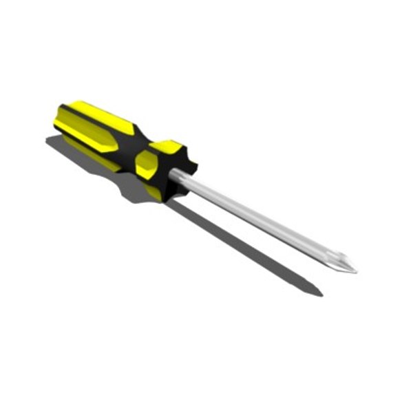 3d model screwdriver philips