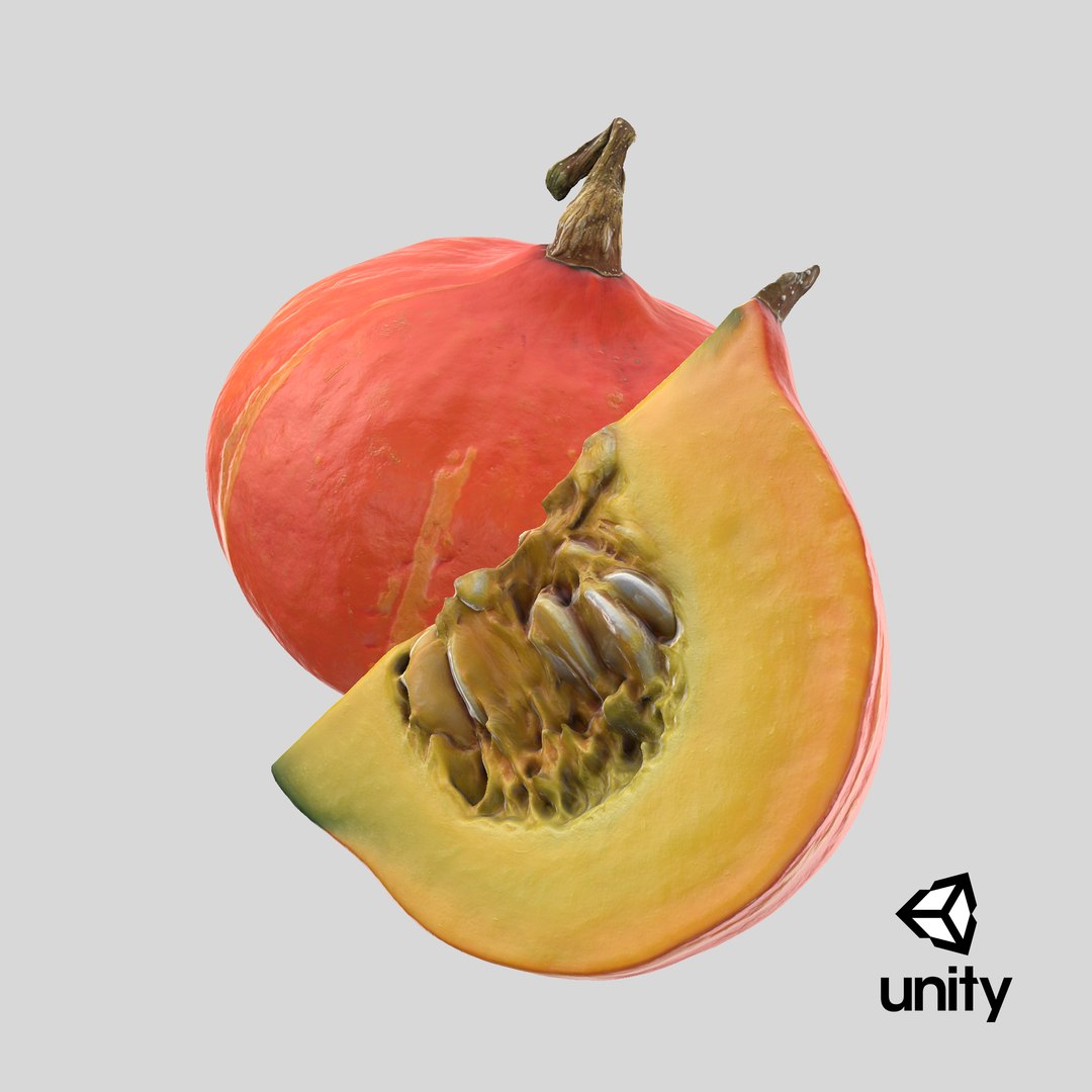 3D Whole Slice Pumpkin Model - TurboSquid 2201844