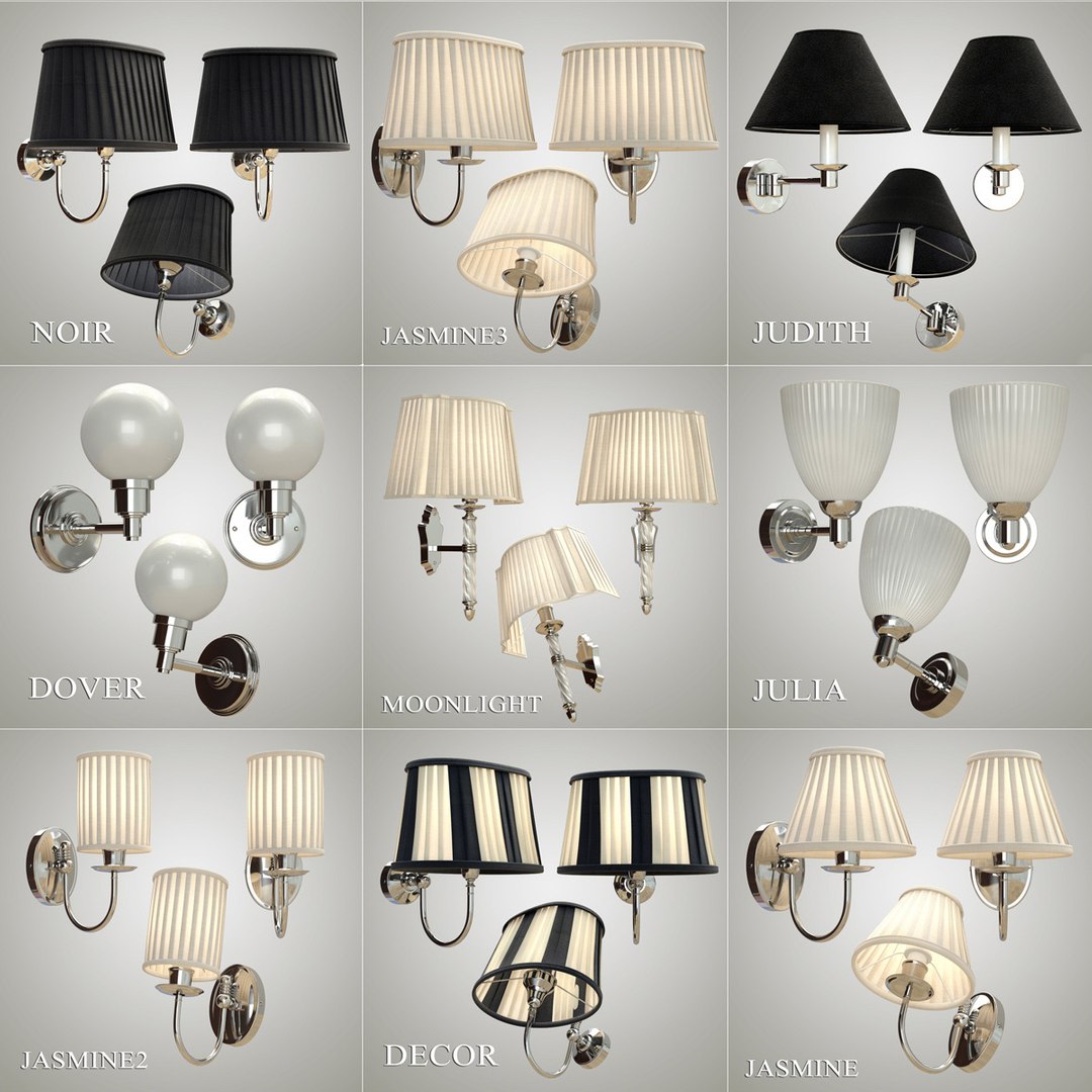 Devon Sconces 2 3d Obj