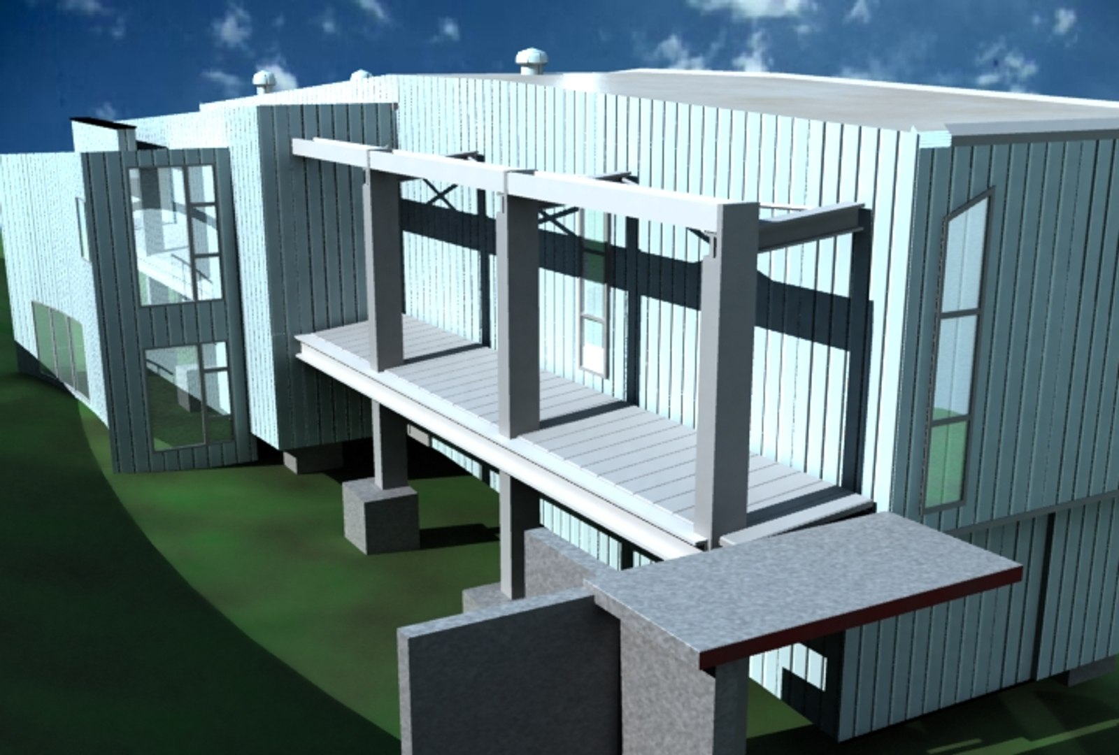 Modern House 3ds