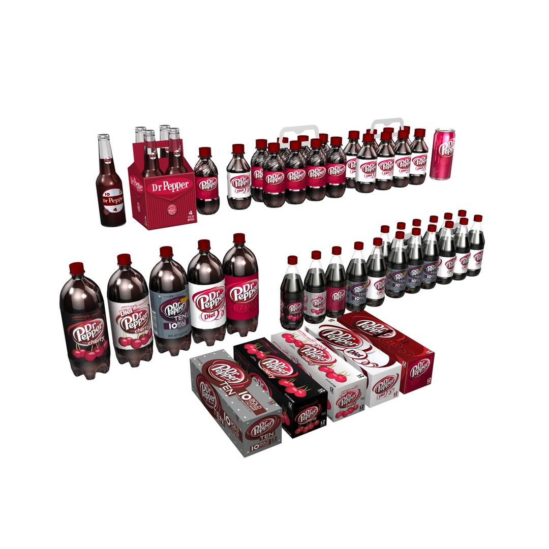 Dr Pepper 3d Model