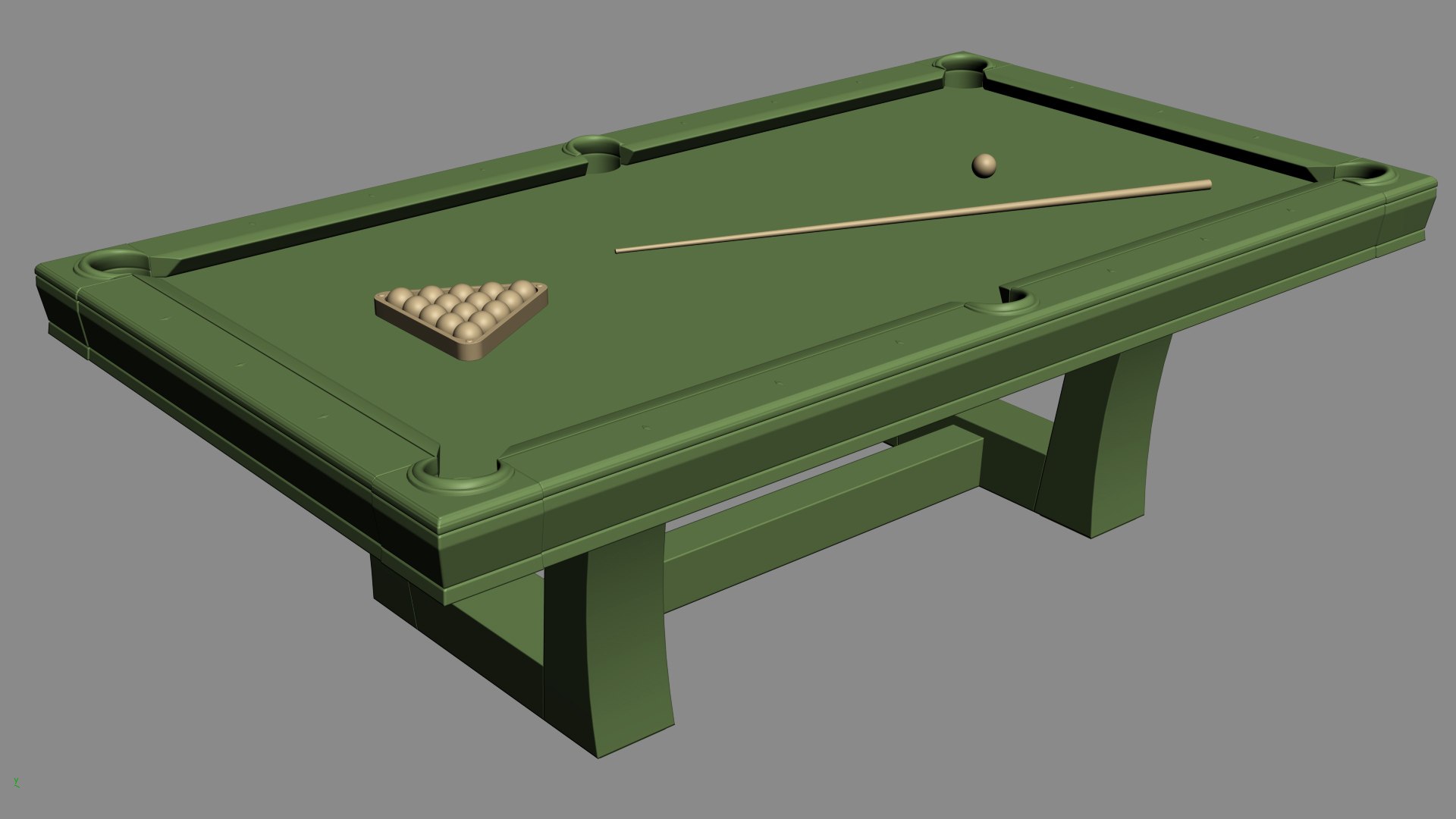3D Pool Table 8ft Modern Style City - TurboSquid 1772361