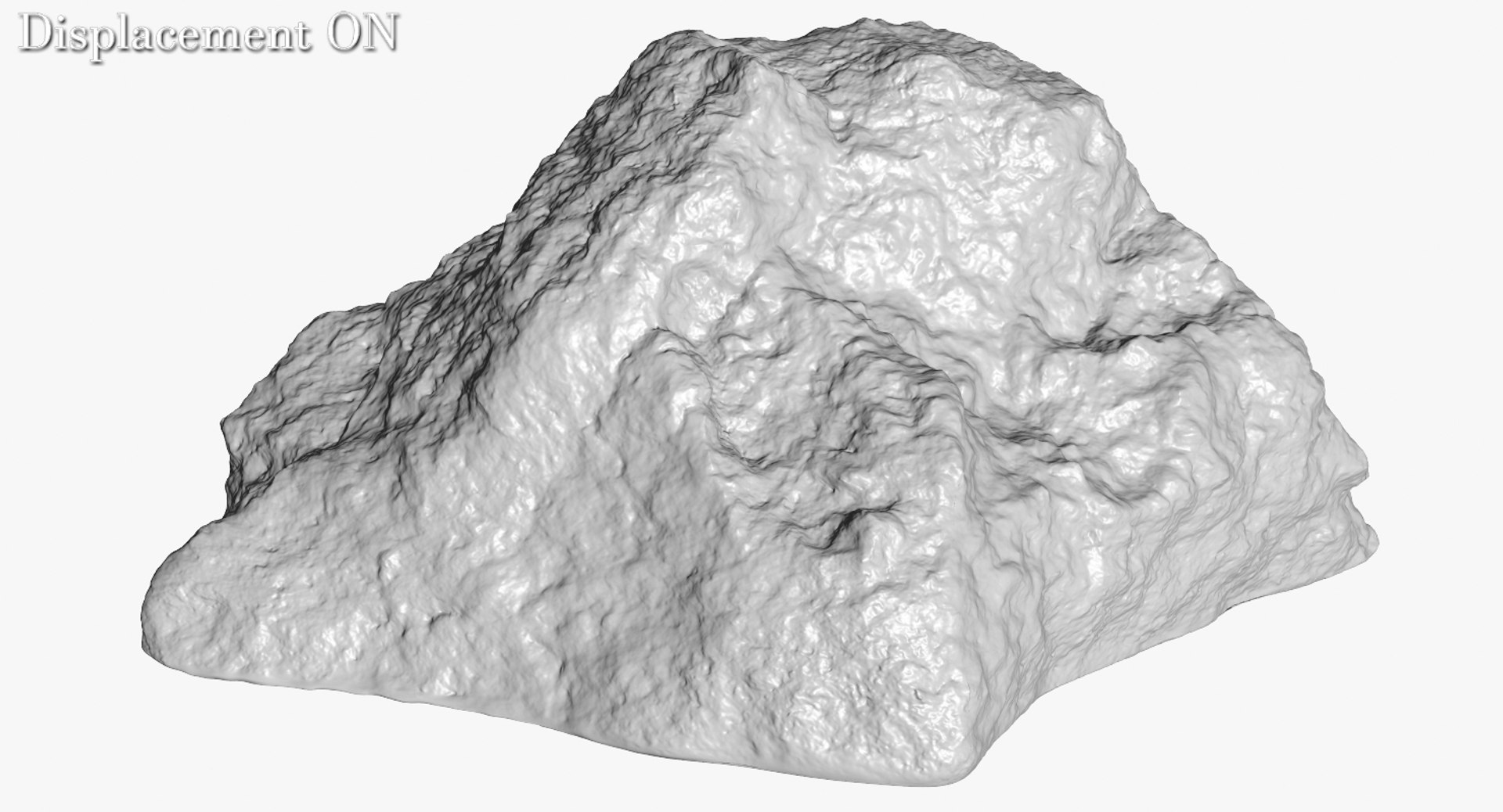 3d model goa beach stone 1