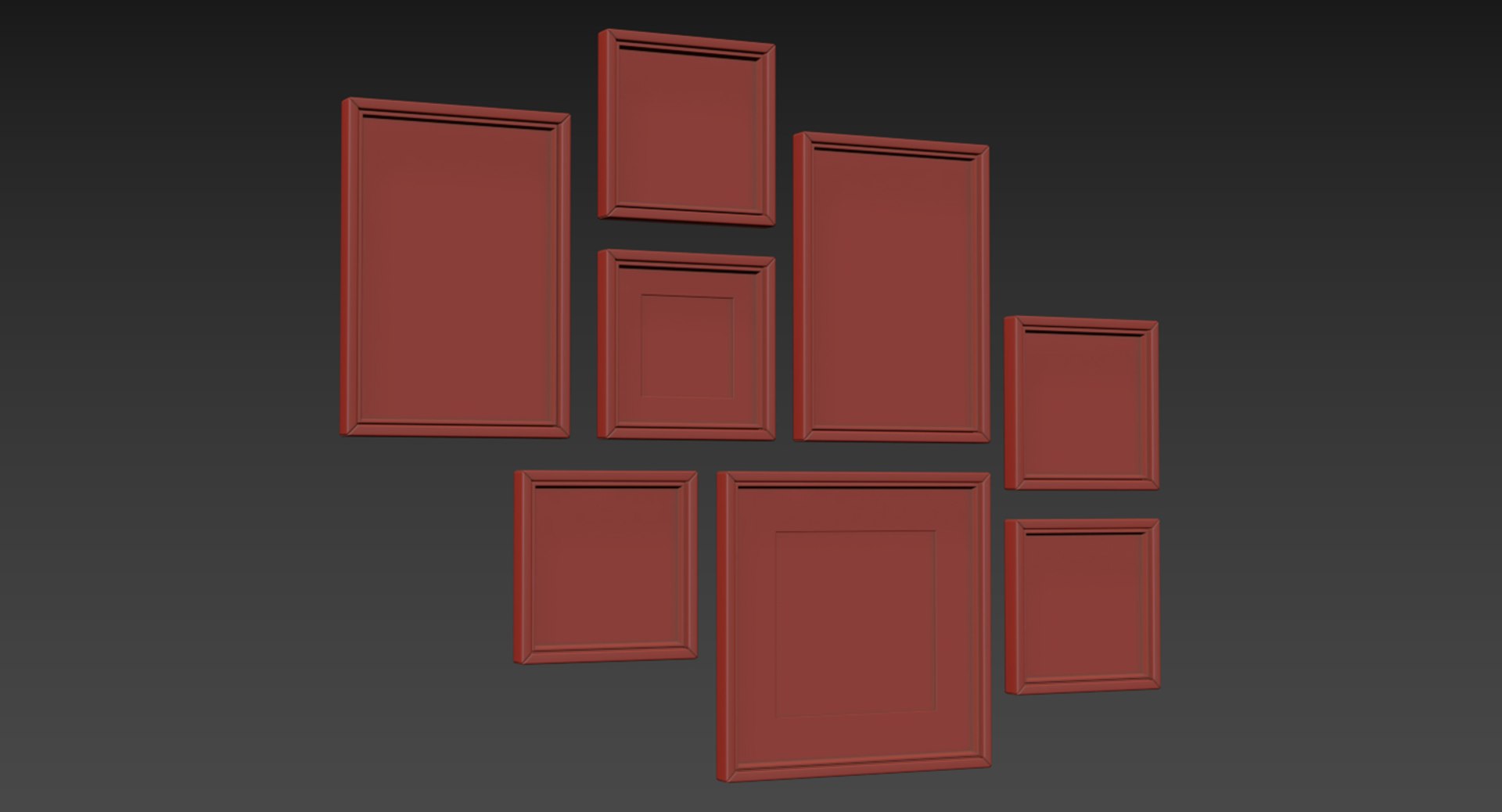 Picture frames 3D model - TurboSquid 1564967