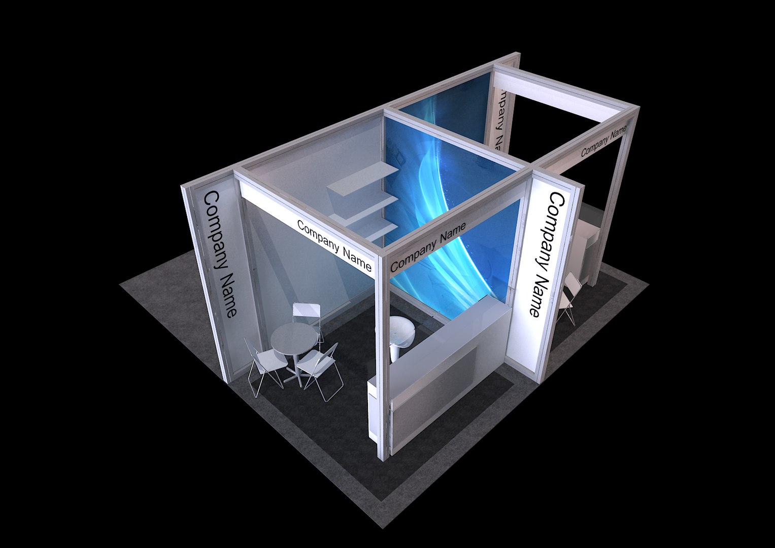 Maxima Structure Booth Model - TurboSquid 1912642