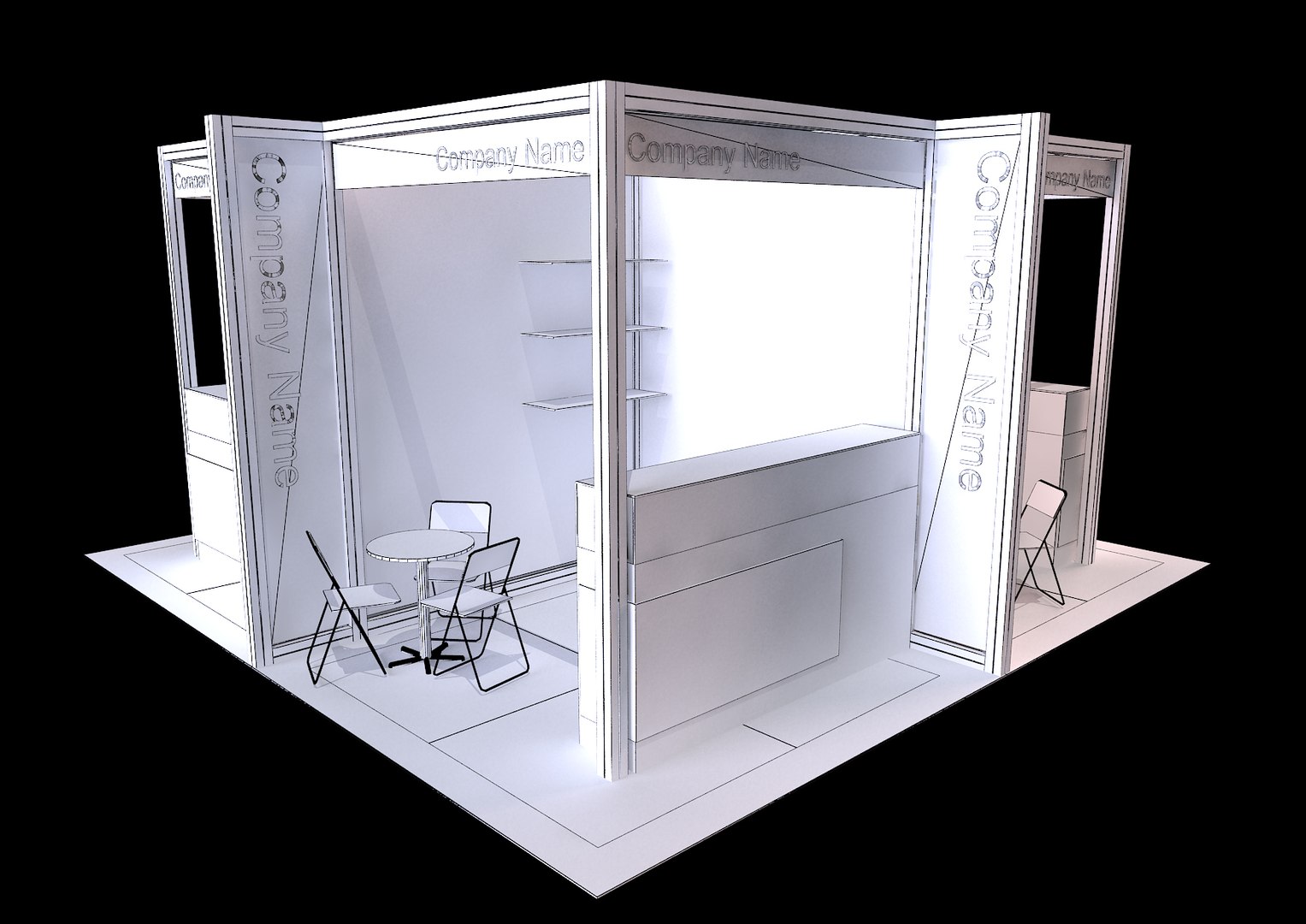 Maxima Structure Booth Model - TurboSquid 1912642
