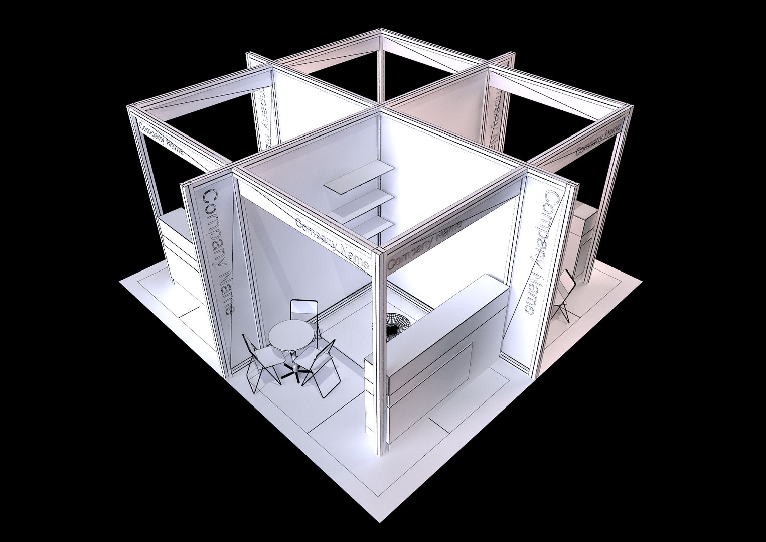 Maxima Structure Booth Model - TurboSquid 1912642