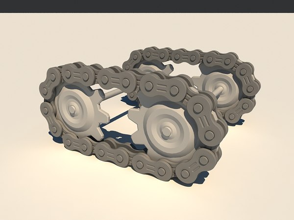 3dsmax wheels chains