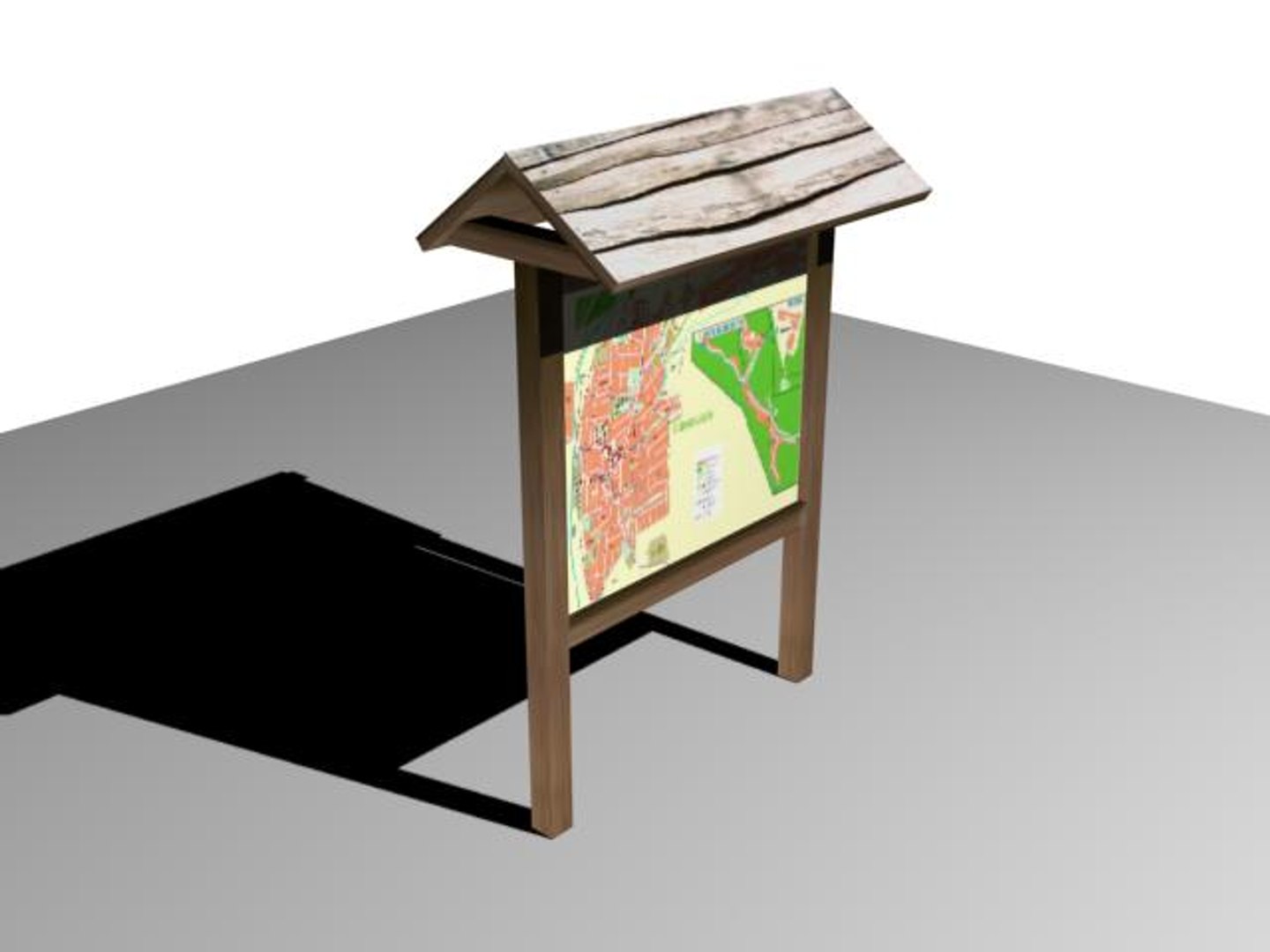 3d model map wood