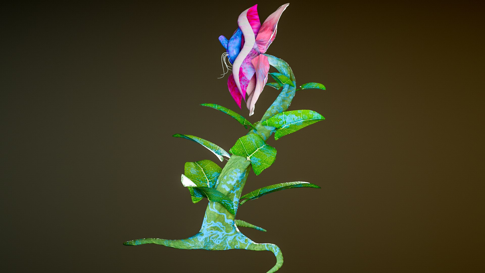 3D Alien Plant - TurboSquid 1714145
