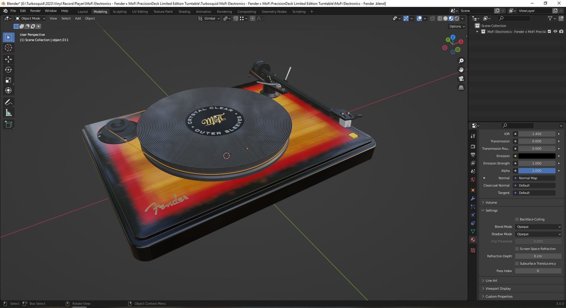 3D MoFi Electronics - Fender X MoFi PrecisionDeck Limited Edition ...
