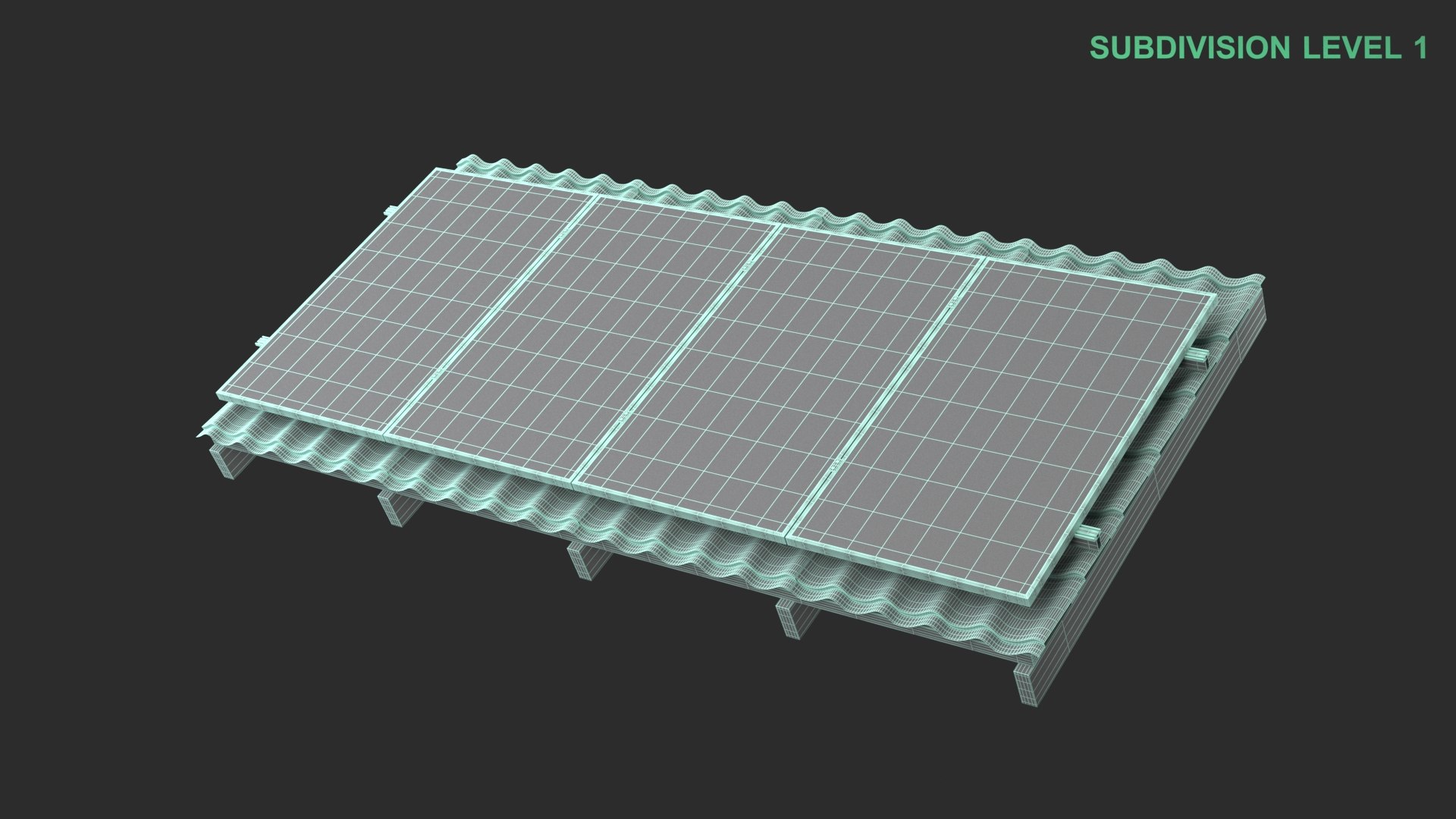 3D Solar Panel On Roof Model - TurboSquid 2351314