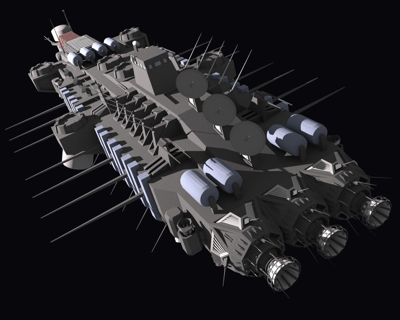 Obj Space Spaceship Ship