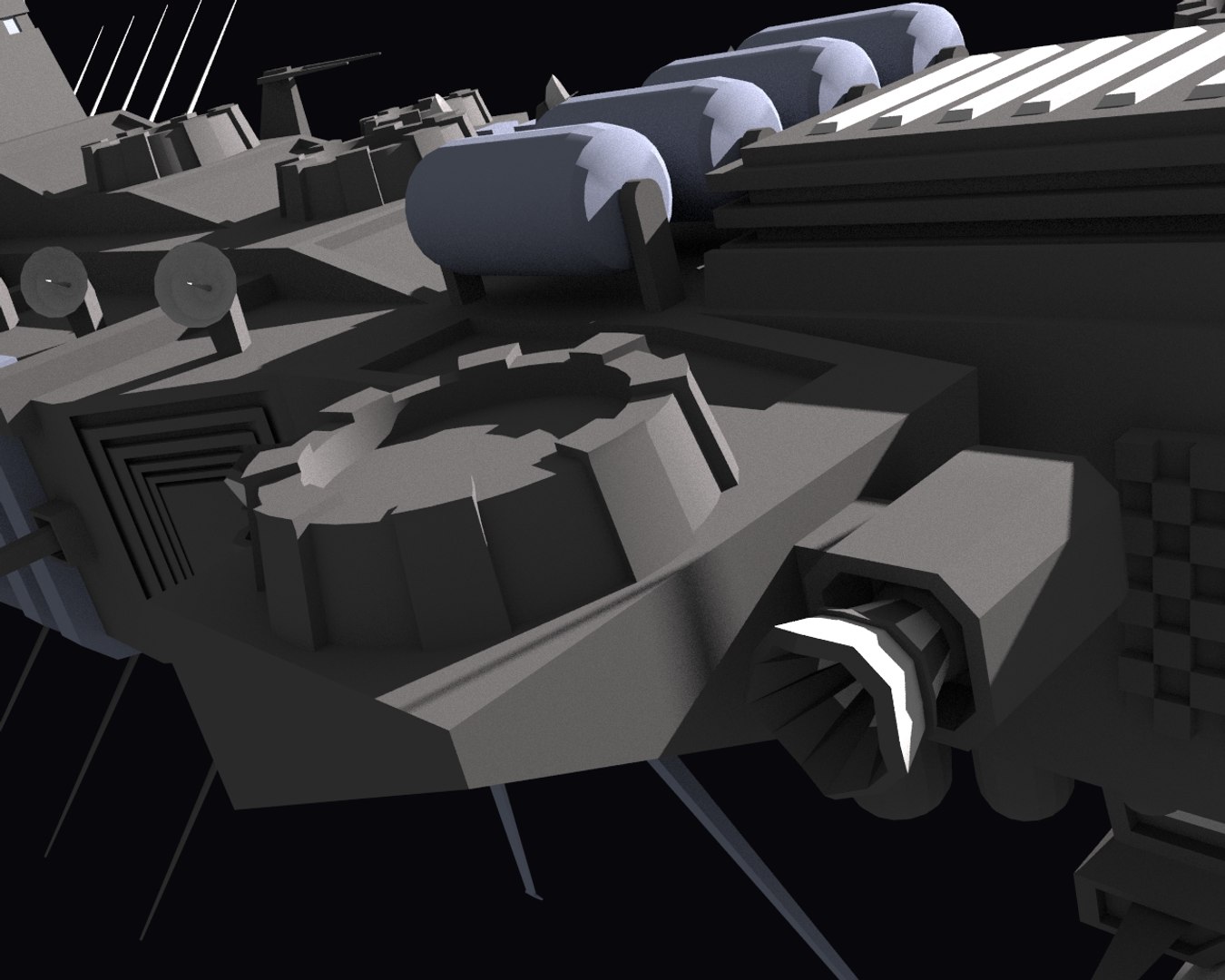 Obj Space Spaceship Ship