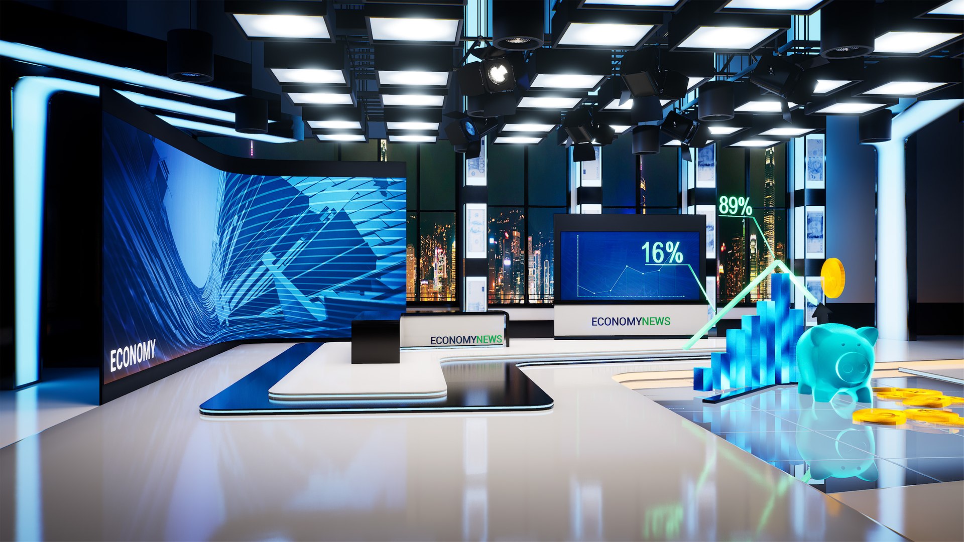 3D Virtual Studios Vol 1 For UE - TurboSquid 1952674