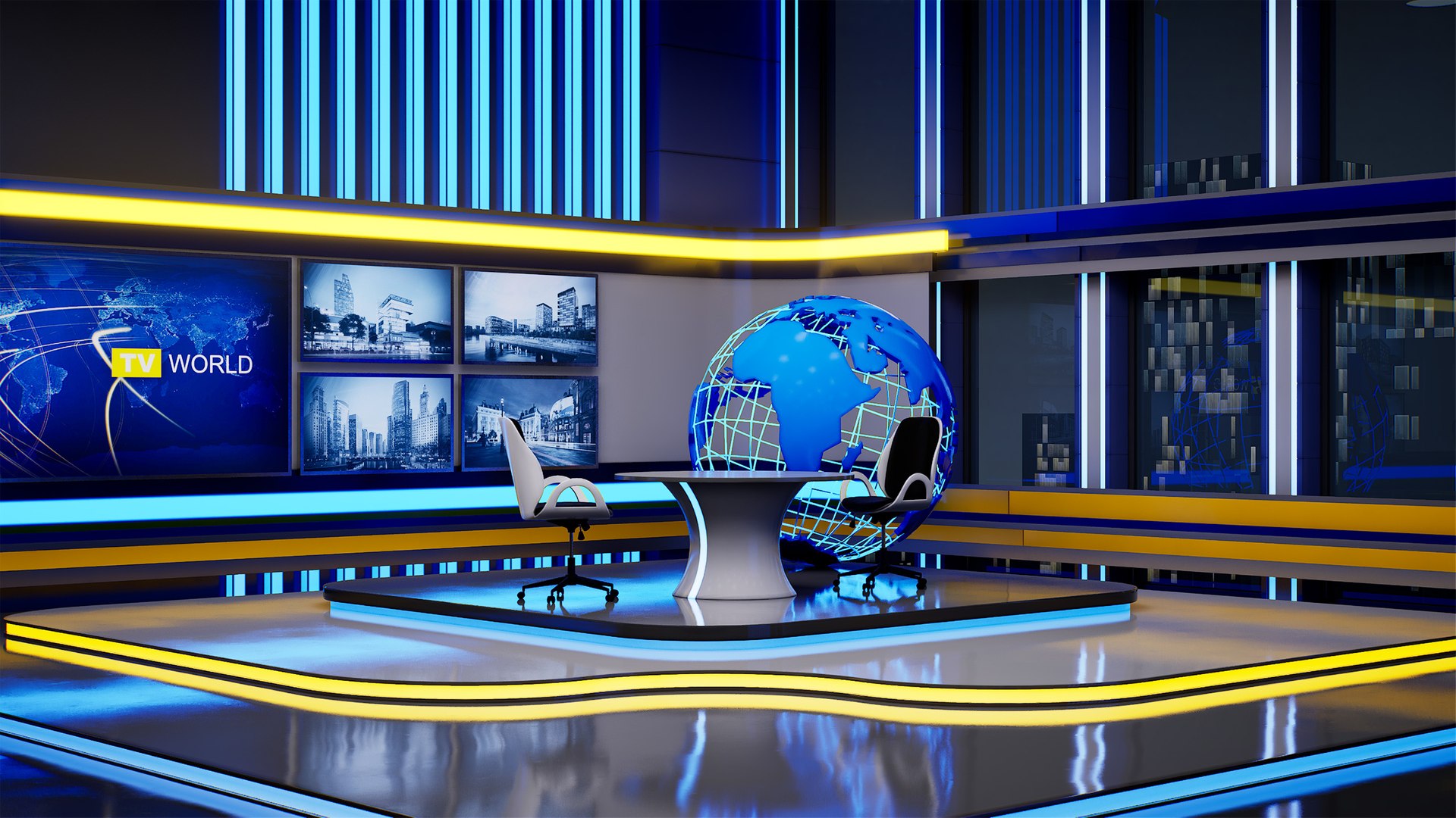 3D Virtual Studios Vol 1 For UE - TurboSquid 1952674