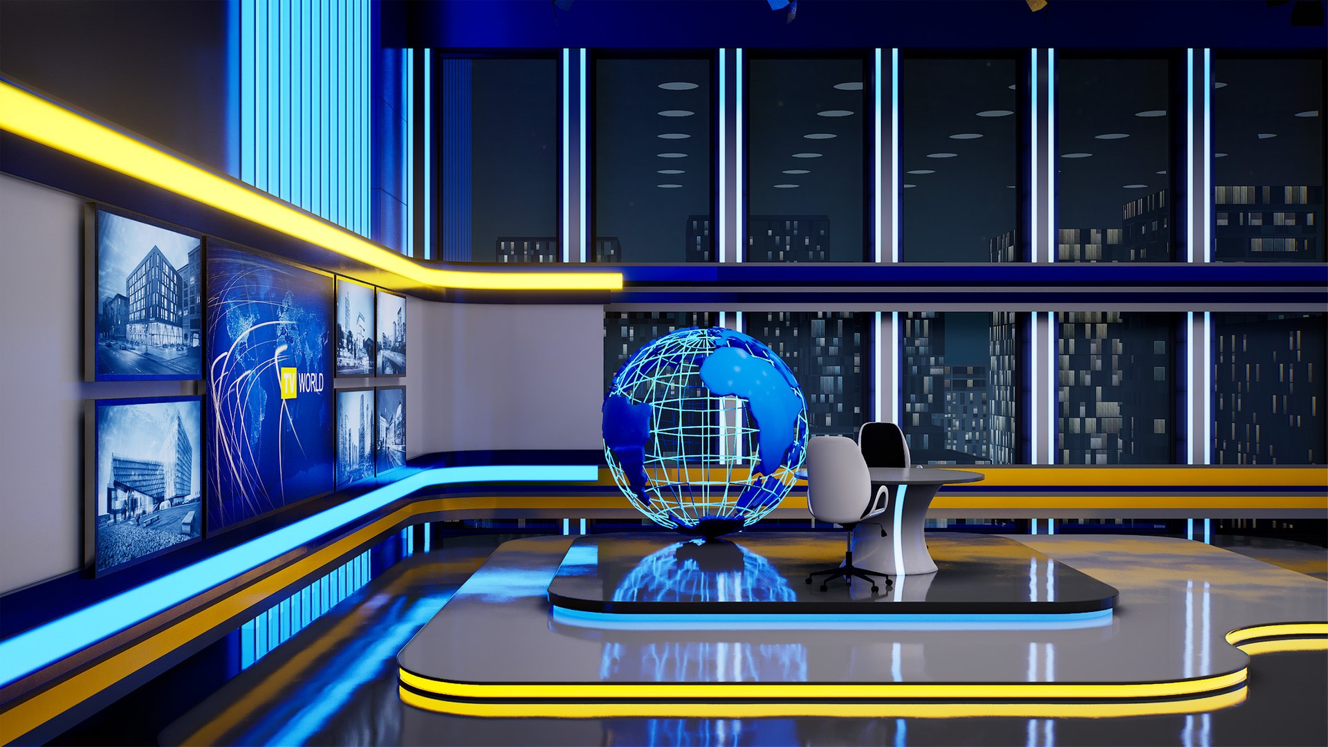 3D Virtual Studios Vol 1 For UE - TurboSquid 1952674