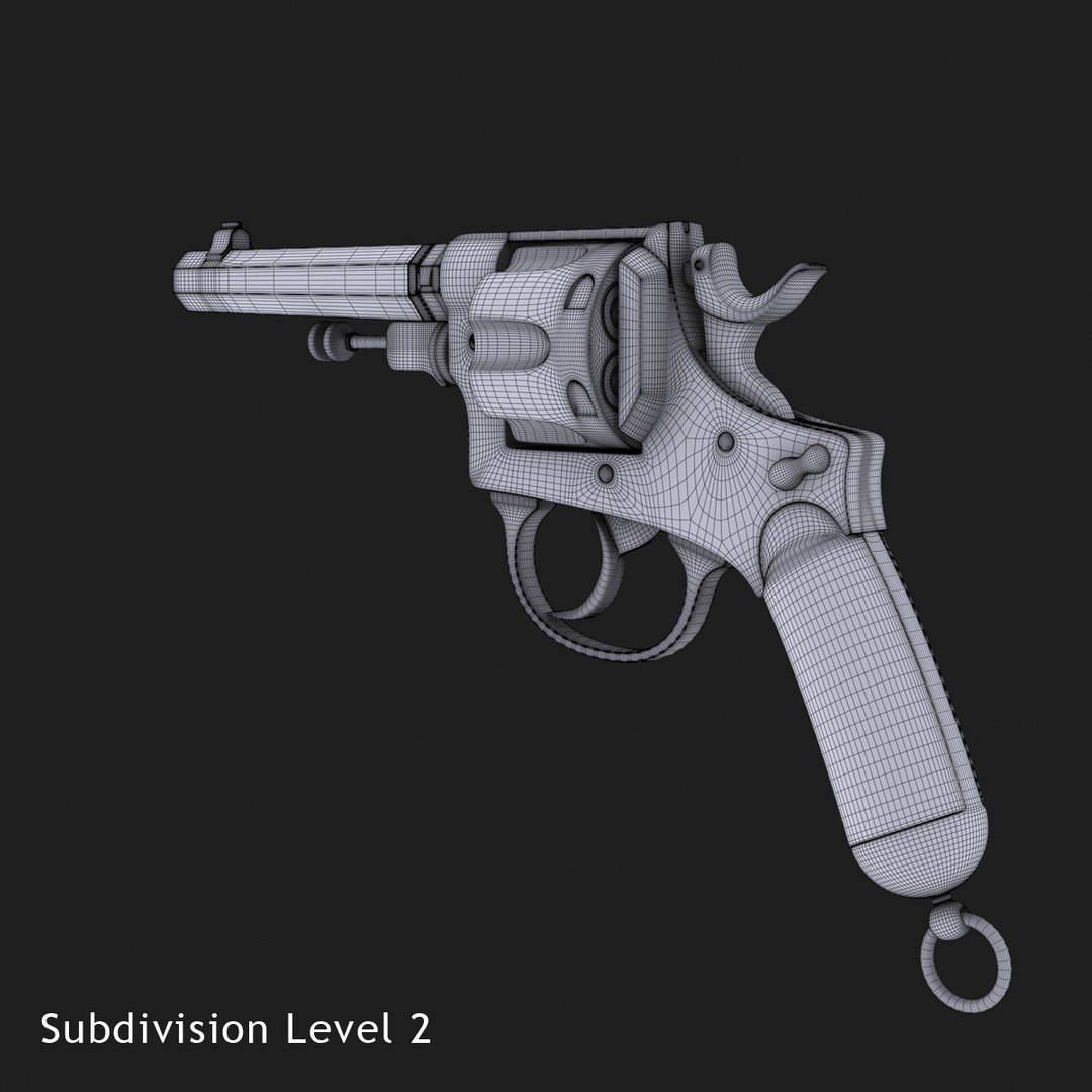 3d - Bodeo 1889 Revolver