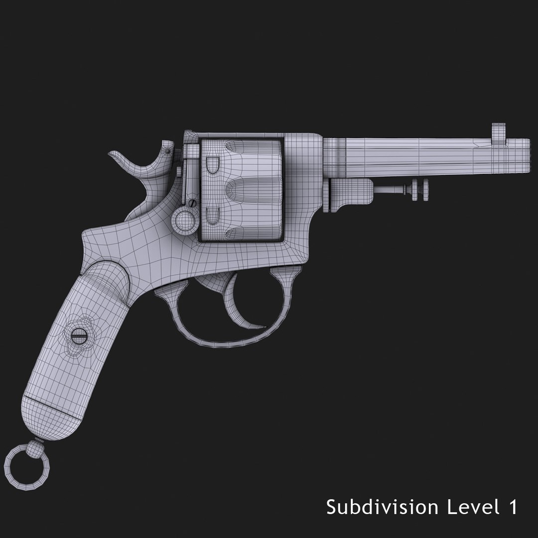 3d - Bodeo 1889 Revolver