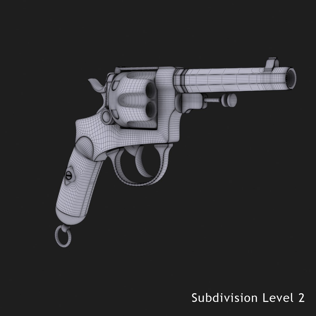 3d - Bodeo 1889 Revolver