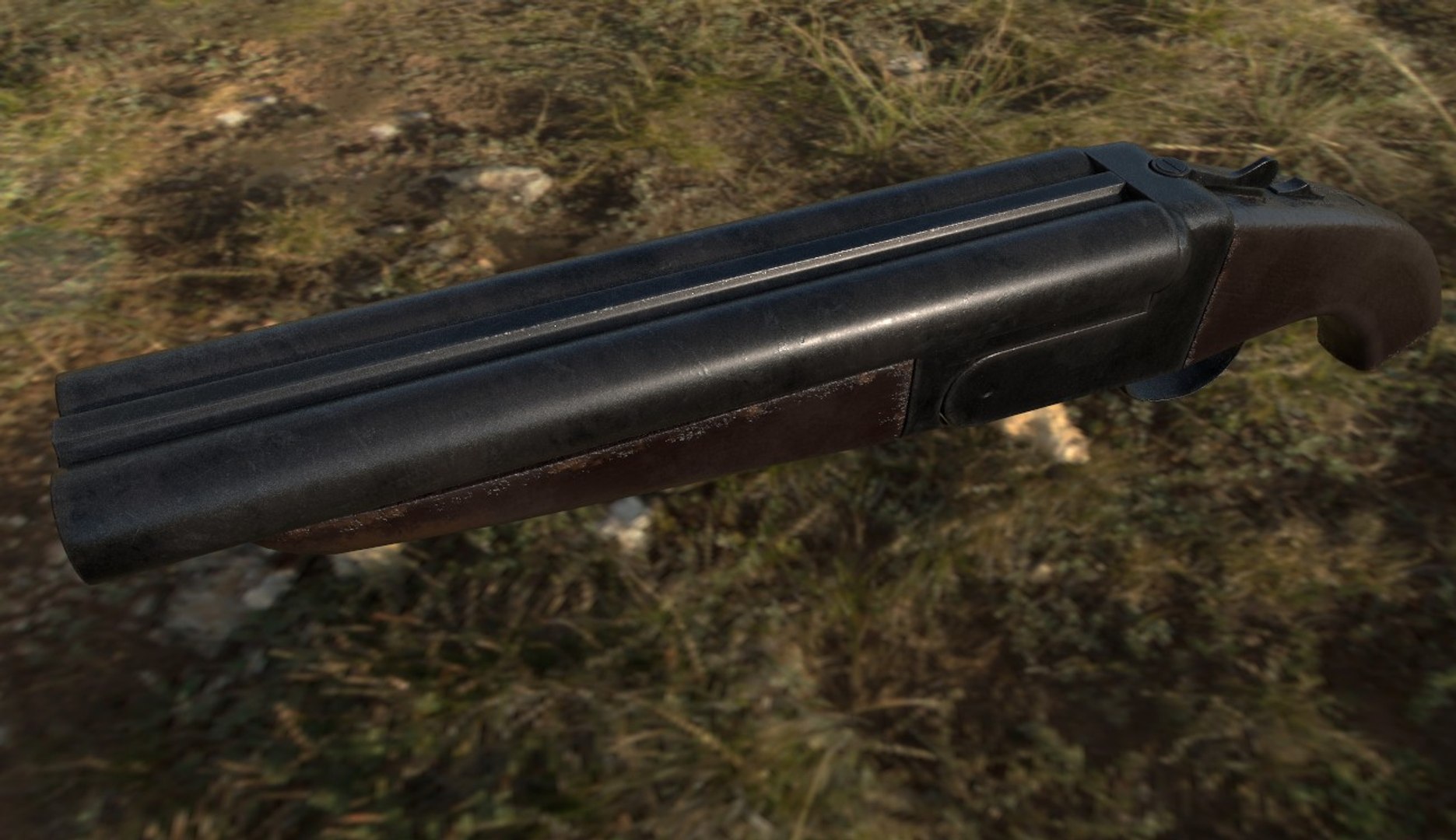 Gun Shotgun Double 3D Model - TurboSquid 1283156