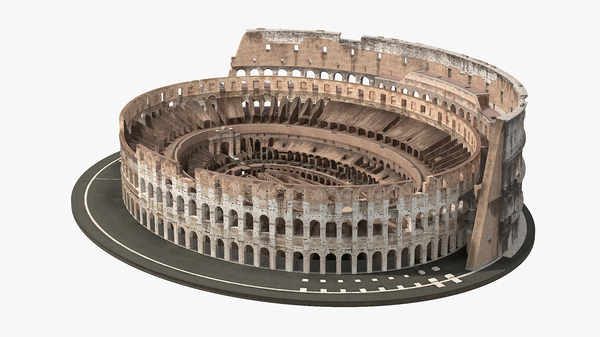 Roman Colosseum Arena 3D Model - TurboSquid 2385070