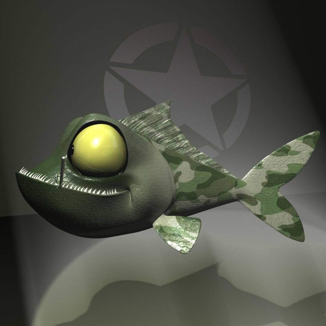 3d Lwo Veteran Fish Rigged