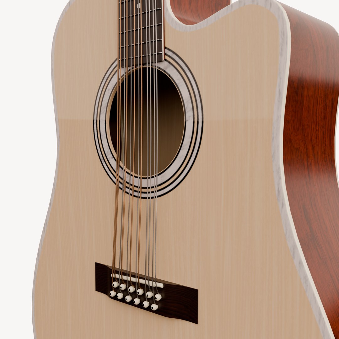 3D Twelve Strings And Classical Guitar PBR Model - TurboSquid 2426168