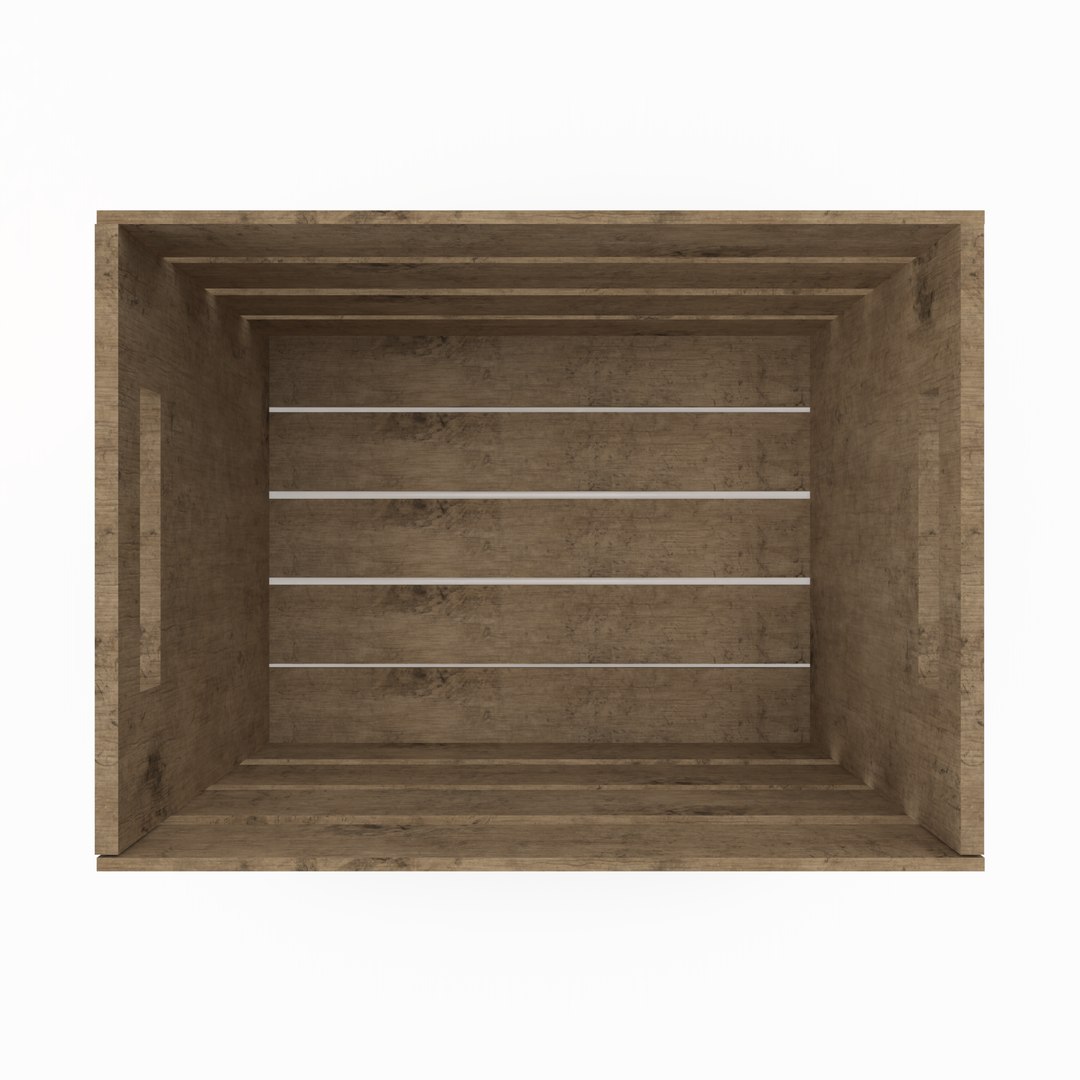3D slatted wood crate - TurboSquid 1281564