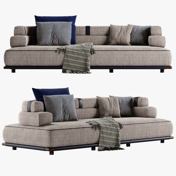 Exteta Panarea sofa 3D model - TurboSquid 1956852
