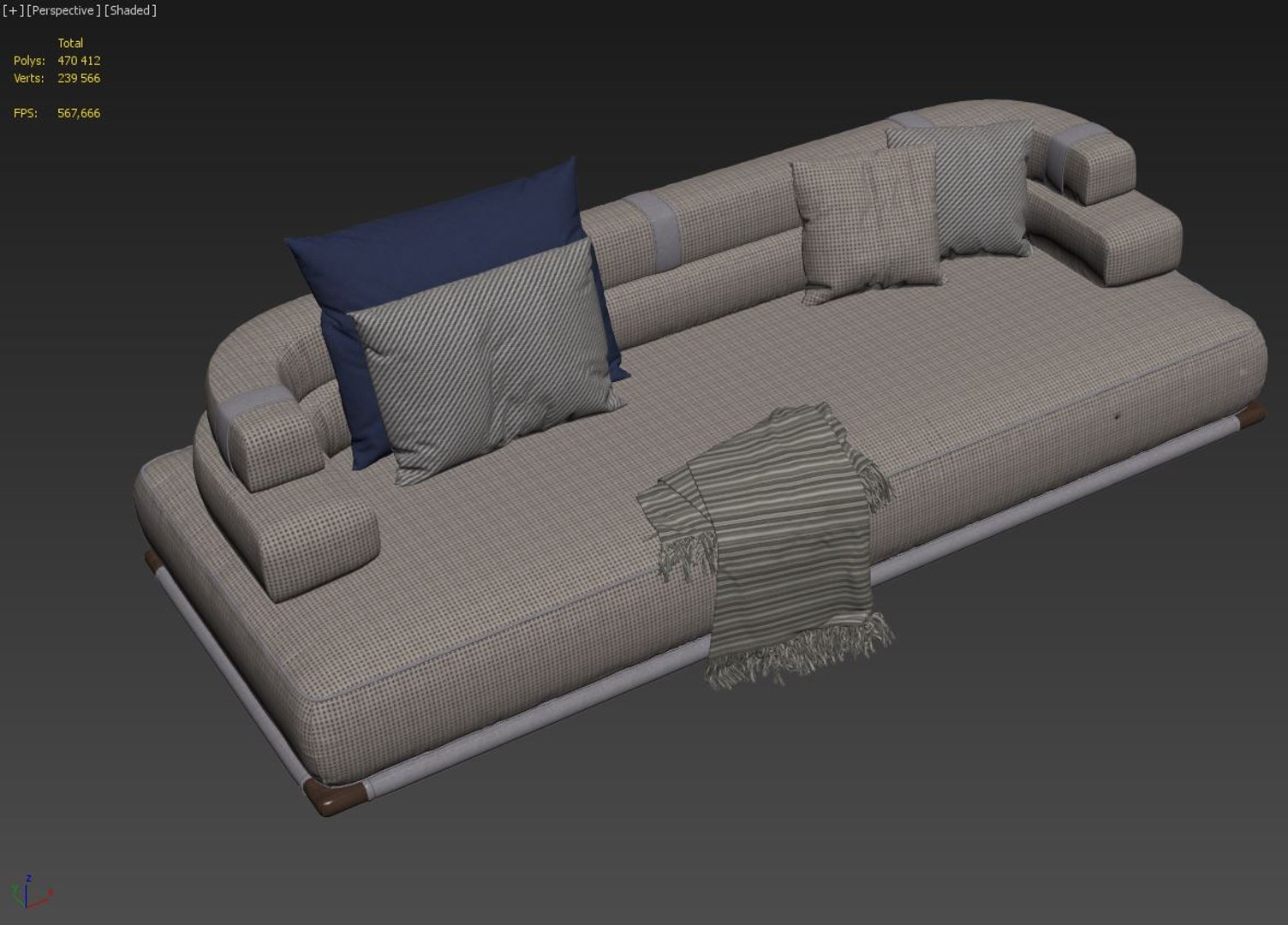 Exteta Panarea Sofa 3D Model - TurboSquid 1956852