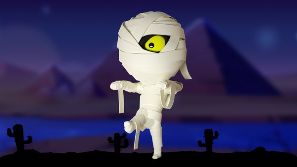 modelo 3d Momia Chibi - TurboSquid 2135671