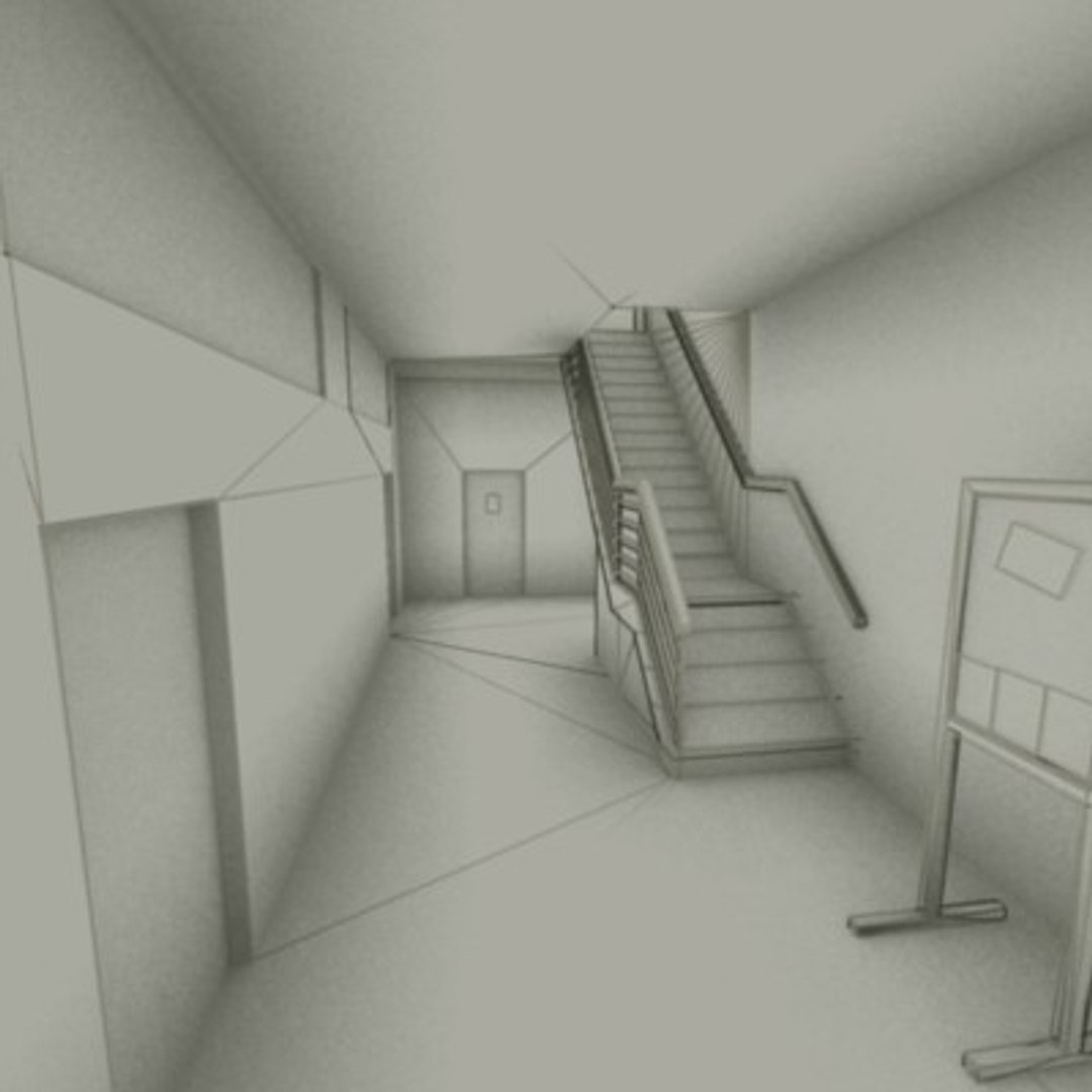 3d interior school model