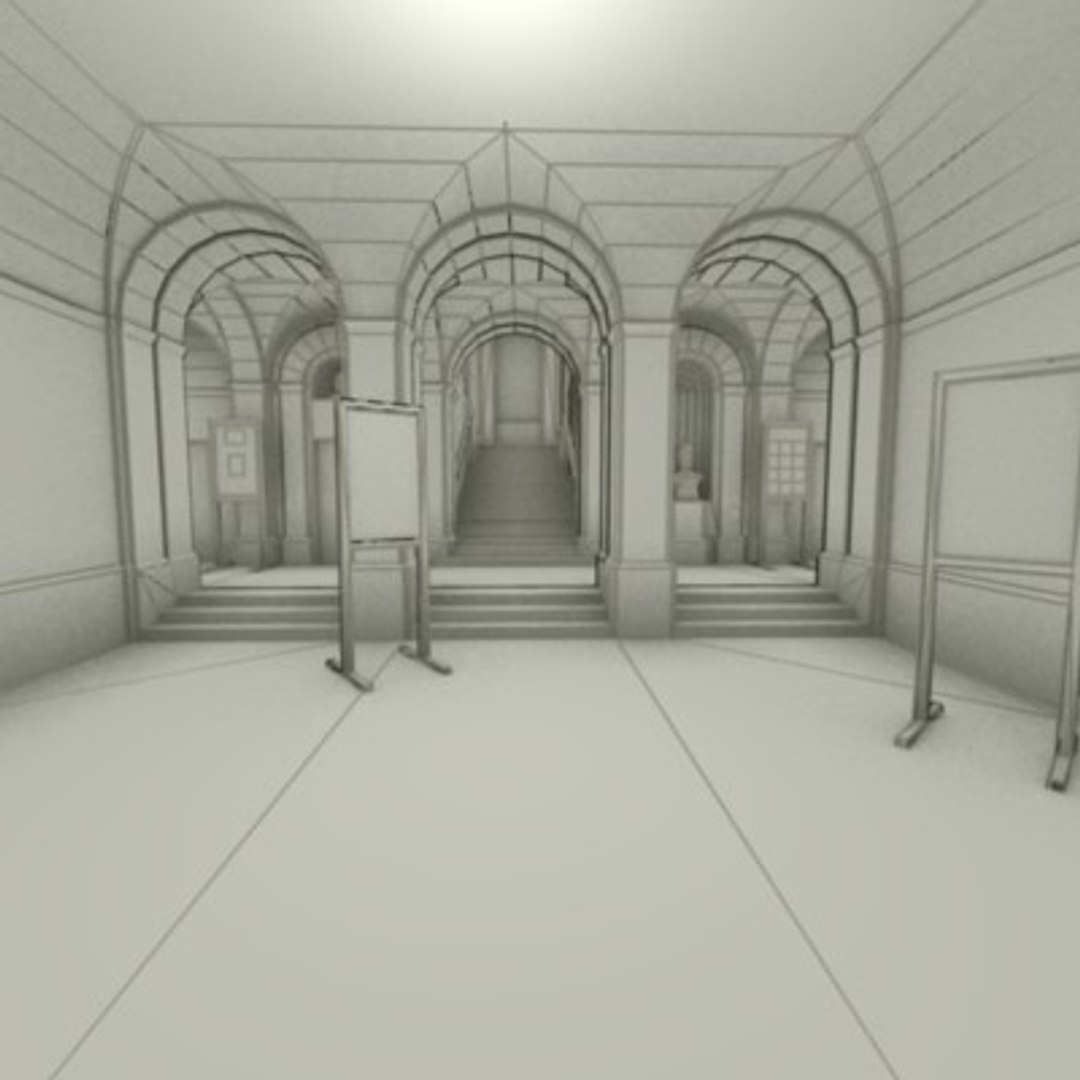 3d interior school model