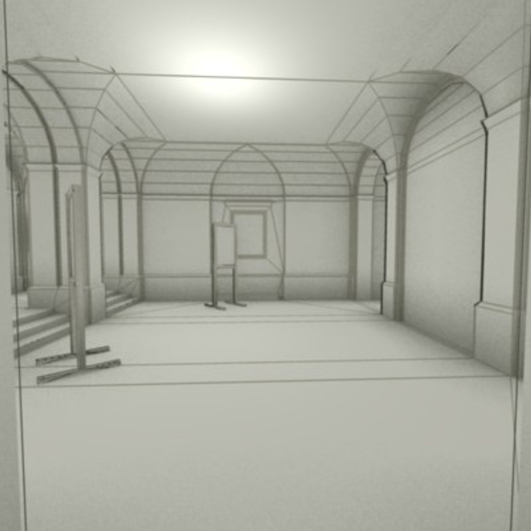 3d interior school model