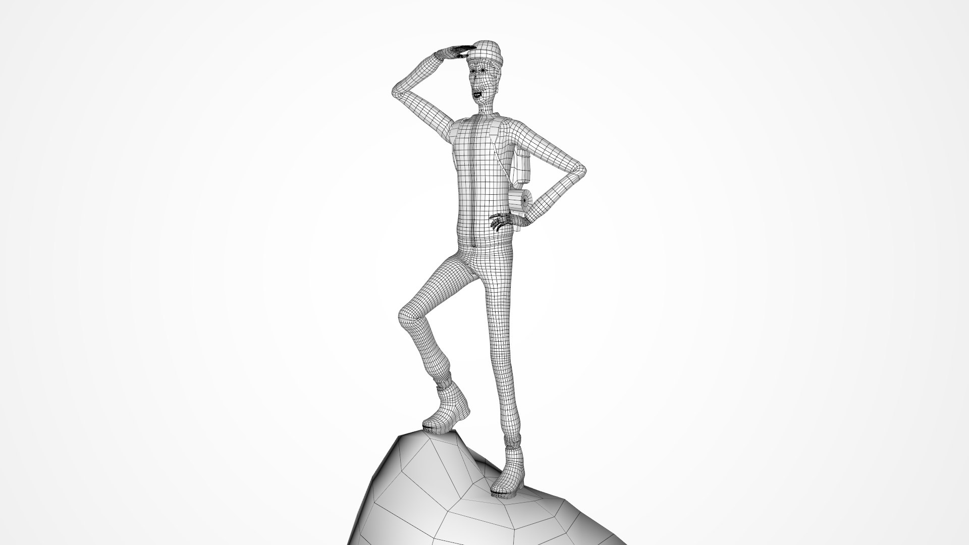 Free Hiker Character 3D Model - TurboSquid 1693404