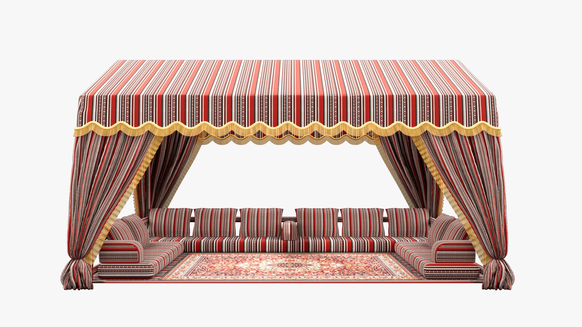 Traditional Arabic Tent 3D Model - TurboSquid 2210828