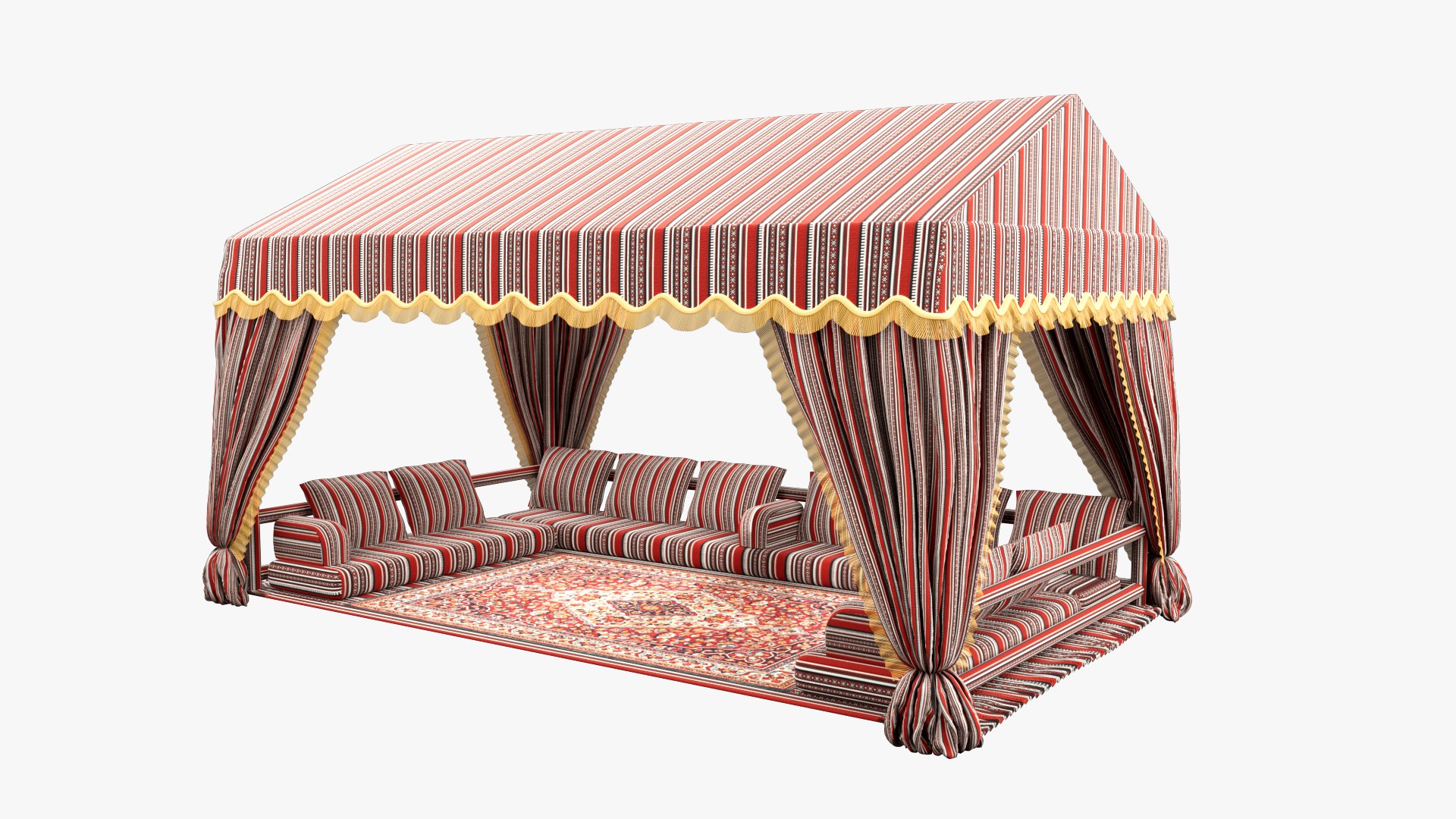 Traditional Arabic Tent 3D Model - TurboSquid 2210828