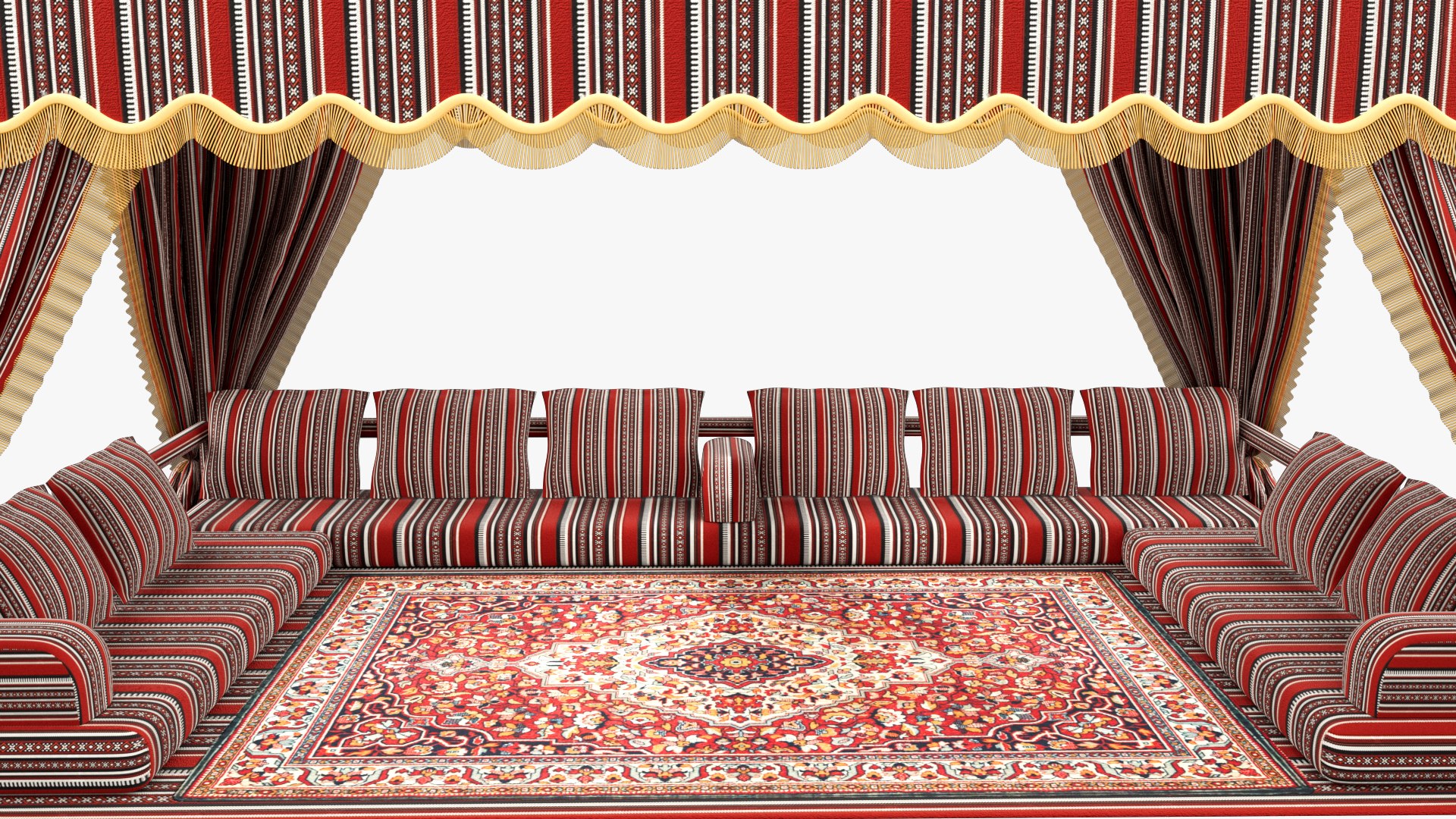 Traditional Arabic Tent 3D Model - TurboSquid 2210828