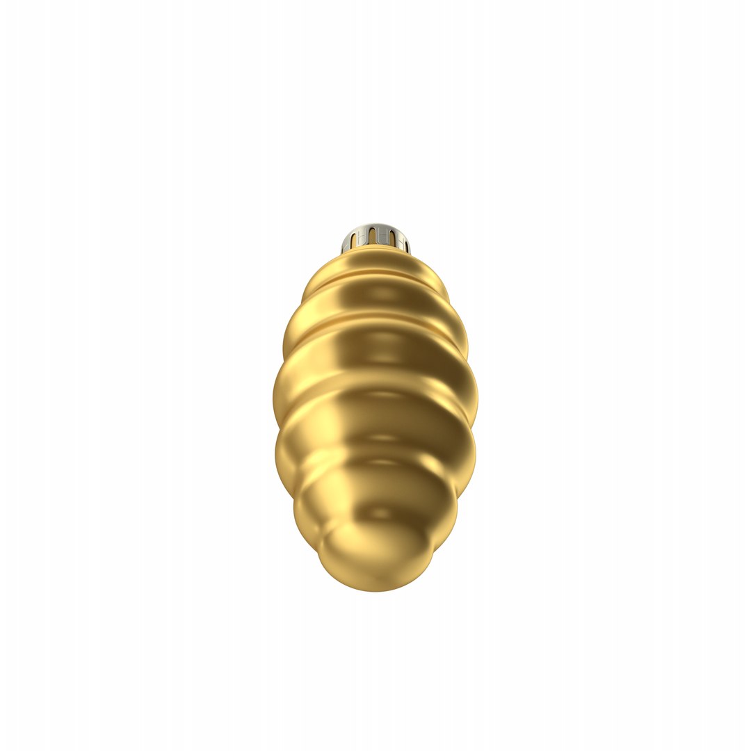 3D Gold Christmas Ornament model - TurboSquid 2138993