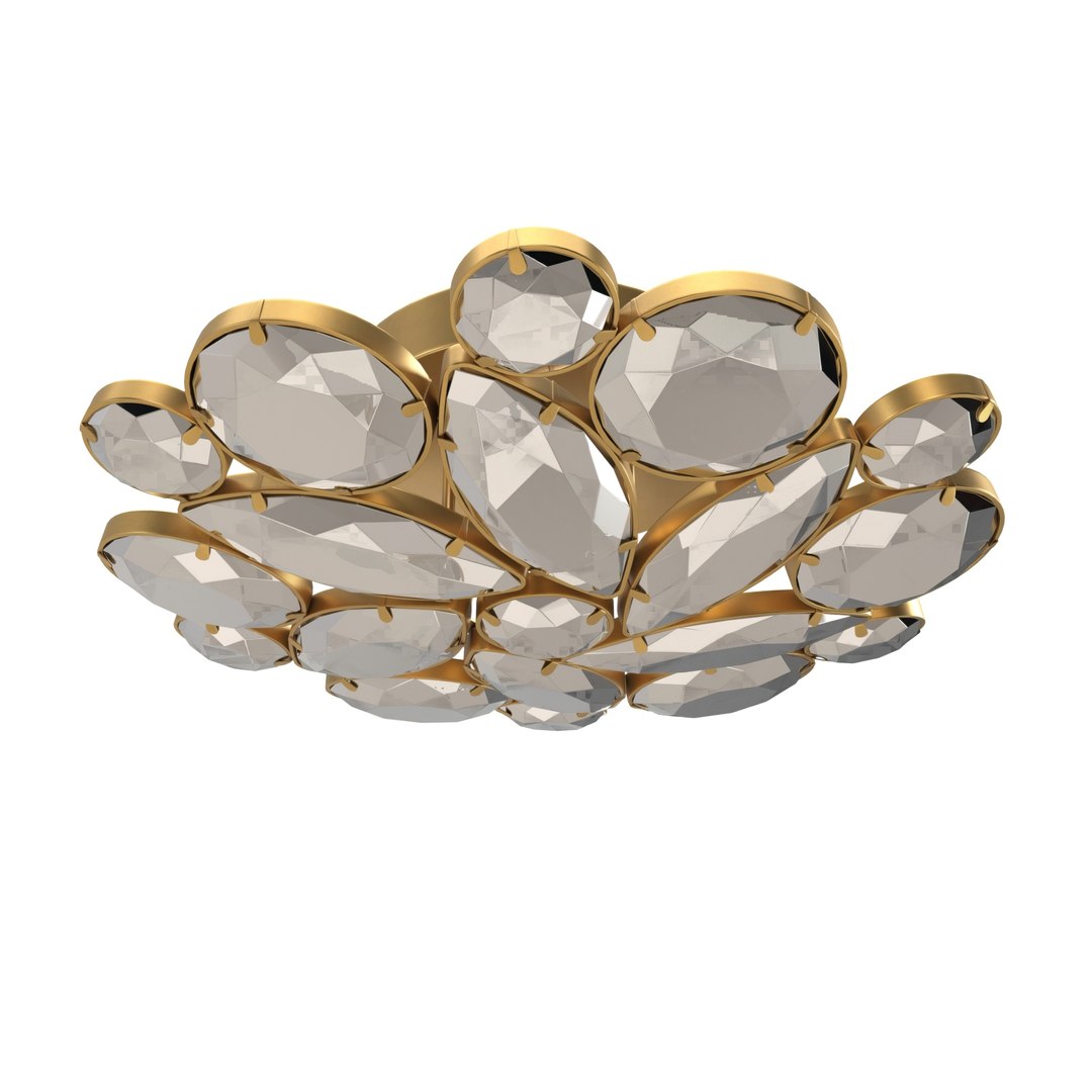 3D Model Lloyd Medium Round Flush Mount PBR - TurboSquid 2236729