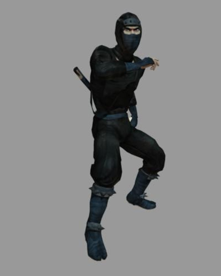 Male Ninja 3d Model