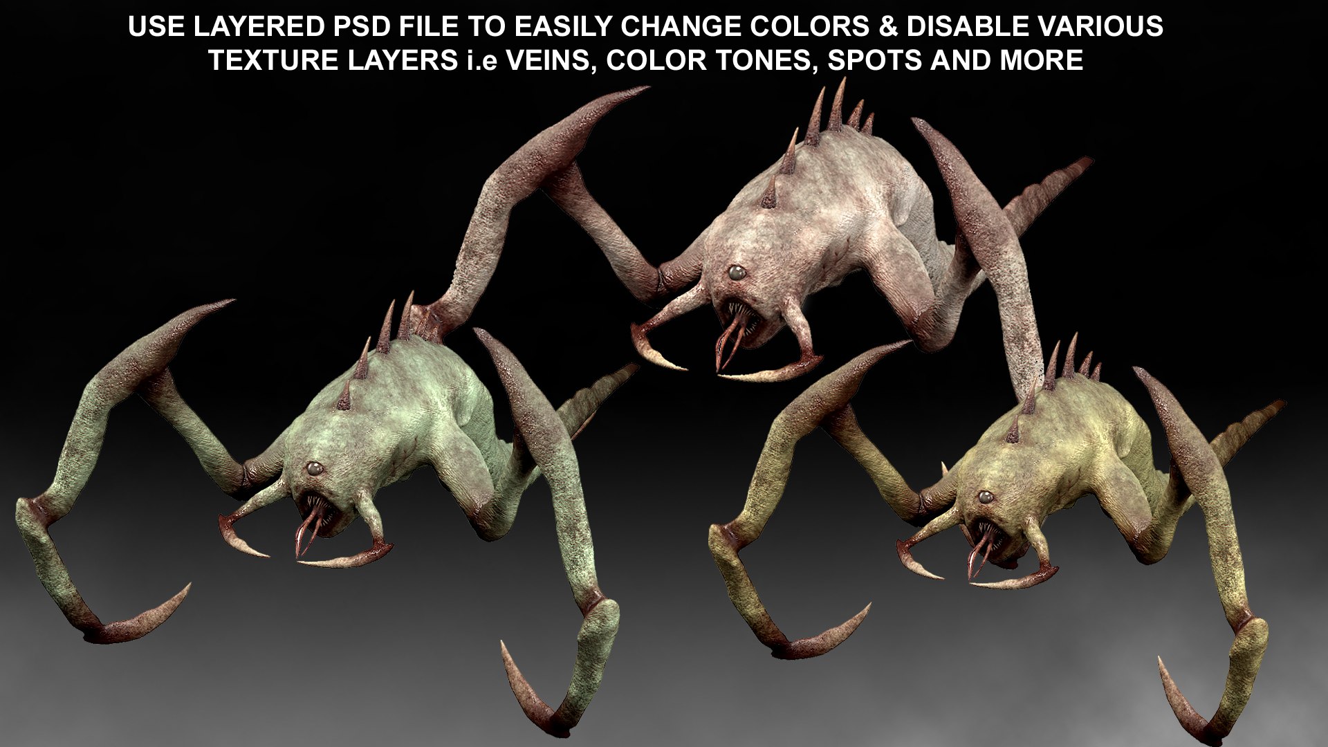 3D Fantasy Leech Monster Model - TurboSquid 2187776